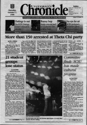 "The Chronicle [October 1, 1996]" by St. Cloud State University