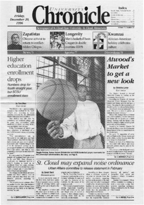 "The Chronicle [December 20, 1996]" by St. Cloud State University