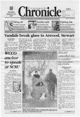 "The Chronicle [January 21, 1997]" by St. Cloud State University