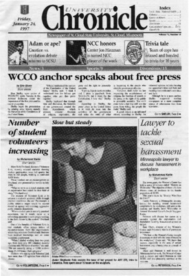 "The Chronicle [January 24, 1997]" by St. Cloud State University