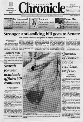 "The Chronicle [February 21, 1997]" by St. Cloud State University