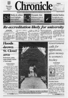 "The Chronicle [April 8, 1997]" by St. Cloud State University