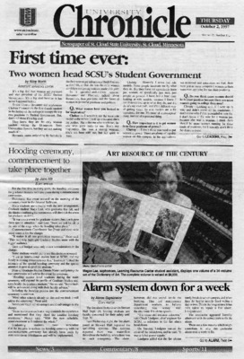 "The Chronicle [October 2, 1997]" by St. Cloud State University