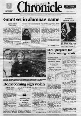 "The Chronicle [October 13, 1997]" by St. Cloud State University