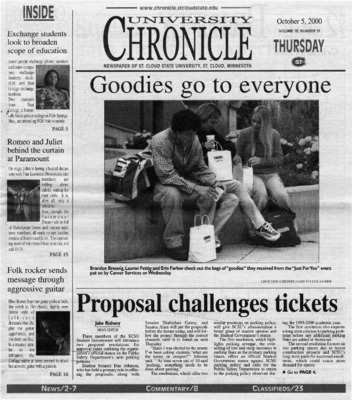 "The Chronicle [October 5, 2000]" by St. Cloud State University