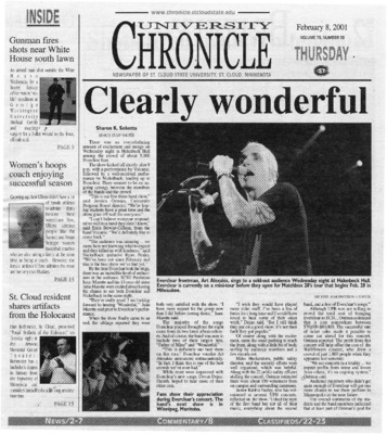 "The Chronicle [February 8, 2001]" by St. Cloud State University