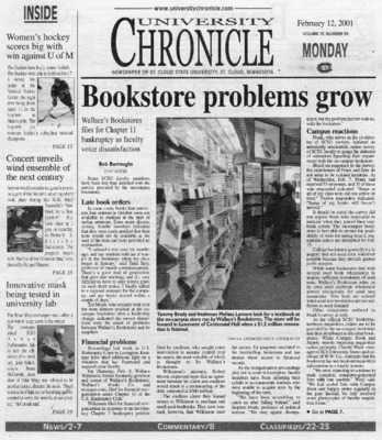 "The Chronicle [February 12, 2001]" by St. Cloud State University