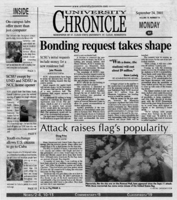 "The Chronicle [September 24, 2001]" by St. Cloud State University