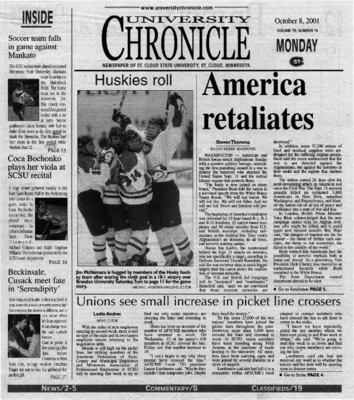 "The Chronicle [October 8, 2001]" by St. Cloud State University