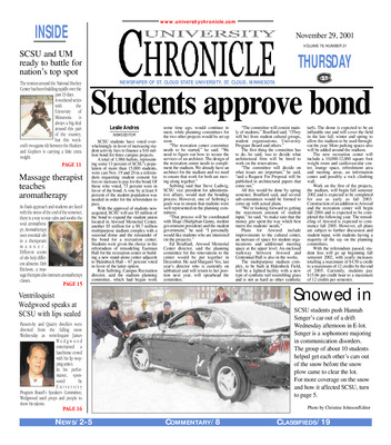"The Chronicle [November 29, 2001]" by St. Cloud State University