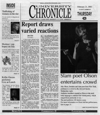 "The Chronicle [February 21, 2002]" by St. Cloud State University