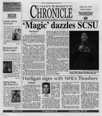 "The Chronicle [March 28, 2002]" by St. Cloud State University