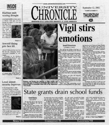 "The Chronicle [September 12, 2002]" by St. Cloud State University