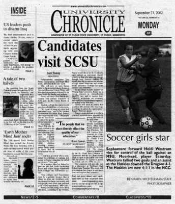 "The Chronicle [September 23, 2002]" by St. Cloud State University
