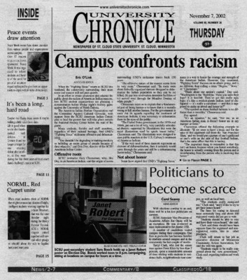 "The Chronicle [November 7, 2002]" by St. Cloud State University