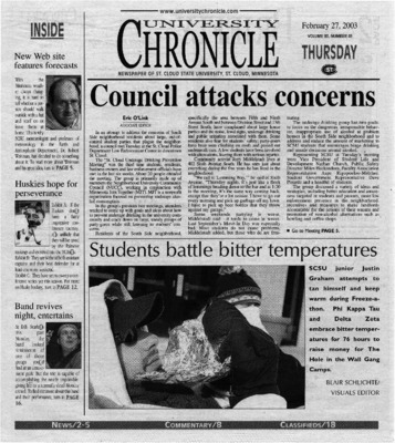 "The Chronicle [February 27, 2003]" by St. Cloud State University