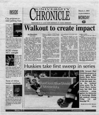 "The Chronicle [March 3, 2003]" by St. Cloud State University