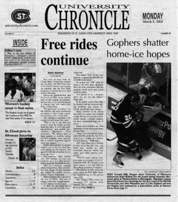 "The Chronicle [March 8, 2004]" by St. Cloud State University