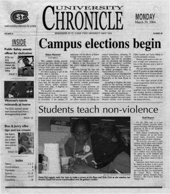 "The Chronicle [March 29, 2004]" by St. Cloud State University