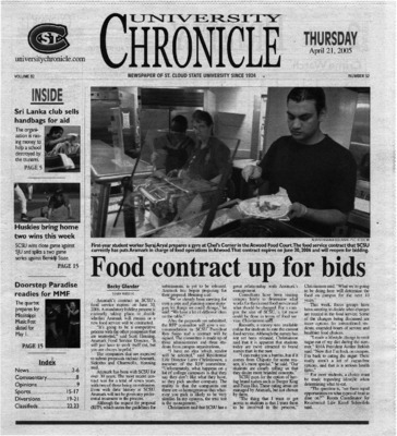 "The Chronicle [April 21, 2005]" by St. Cloud State University