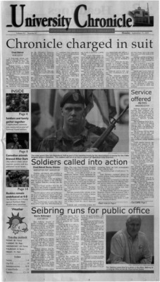 "The Chronicle [September 19, 2005]" by St. Cloud State University